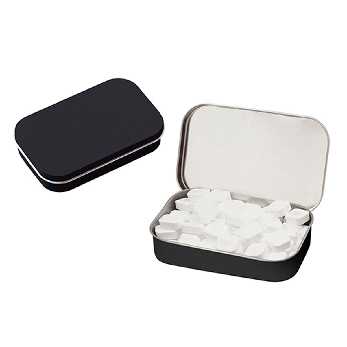 Brilliant Large Hinged Mint Tin With Printed Peppermints
